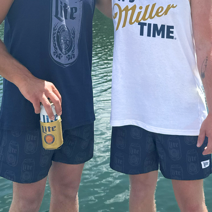 MILLER LITE CAN PRINT SWIM TRUNKS – Miller Lite Shop